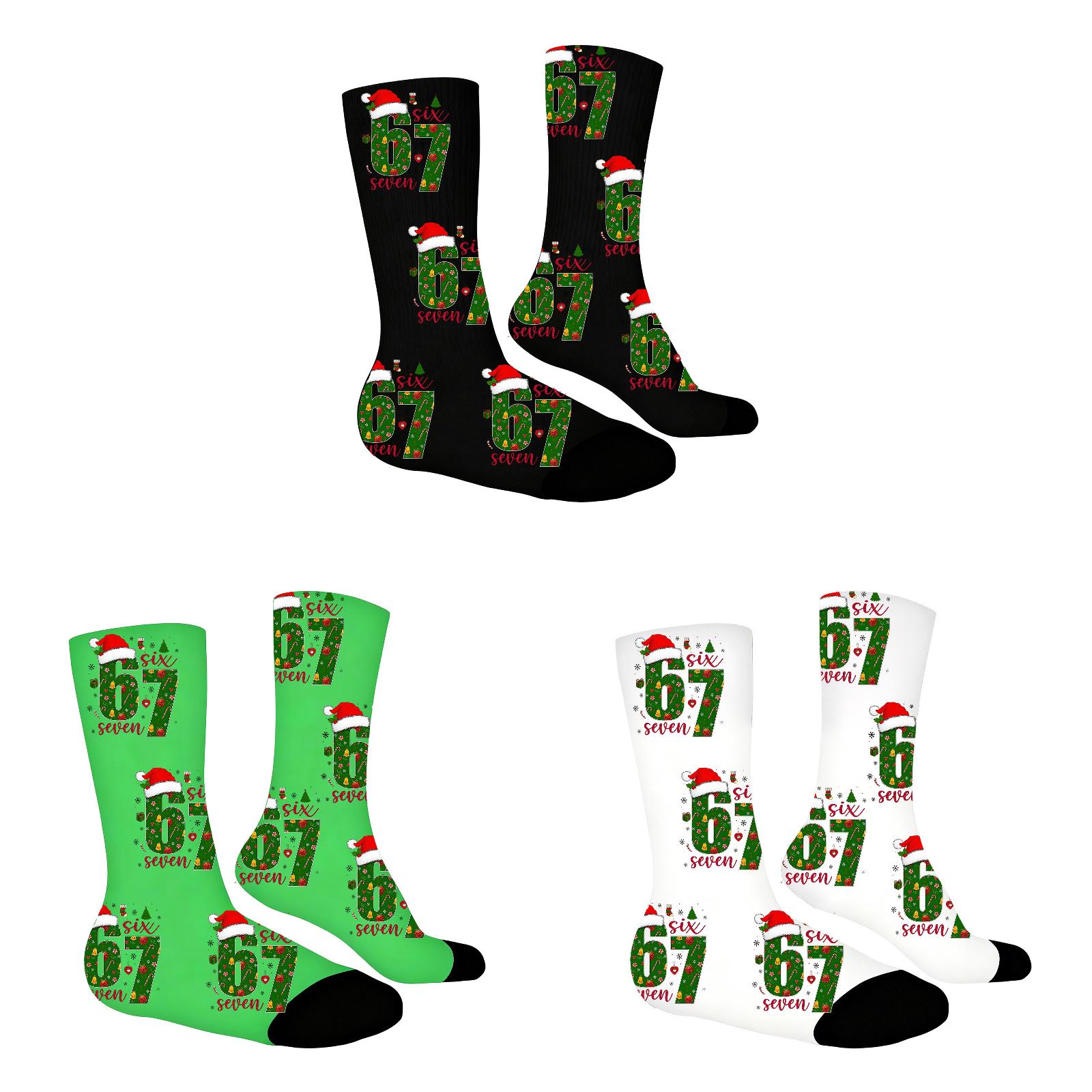 Six Seven 67 Socks Ice Cream for Men Women,Funny 67 Christmas Stocking ...