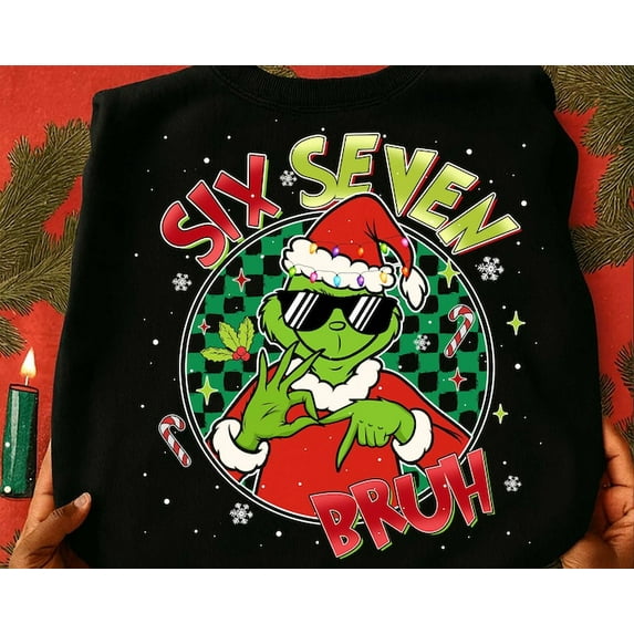 Six Seven Christmas Grich , Viral Joke Design, Trending Six Seven ...