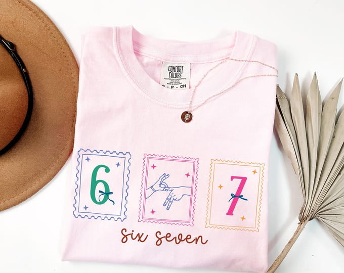 Six Seven Design Sublimation DTF, 6 7 s , Number , Viral Gen Z Saying ...