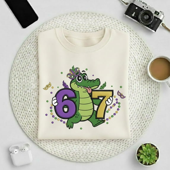 Six Seven Embroidery Mardi Gras, Mardi Gras Gift for Him Her, Mardi ...
