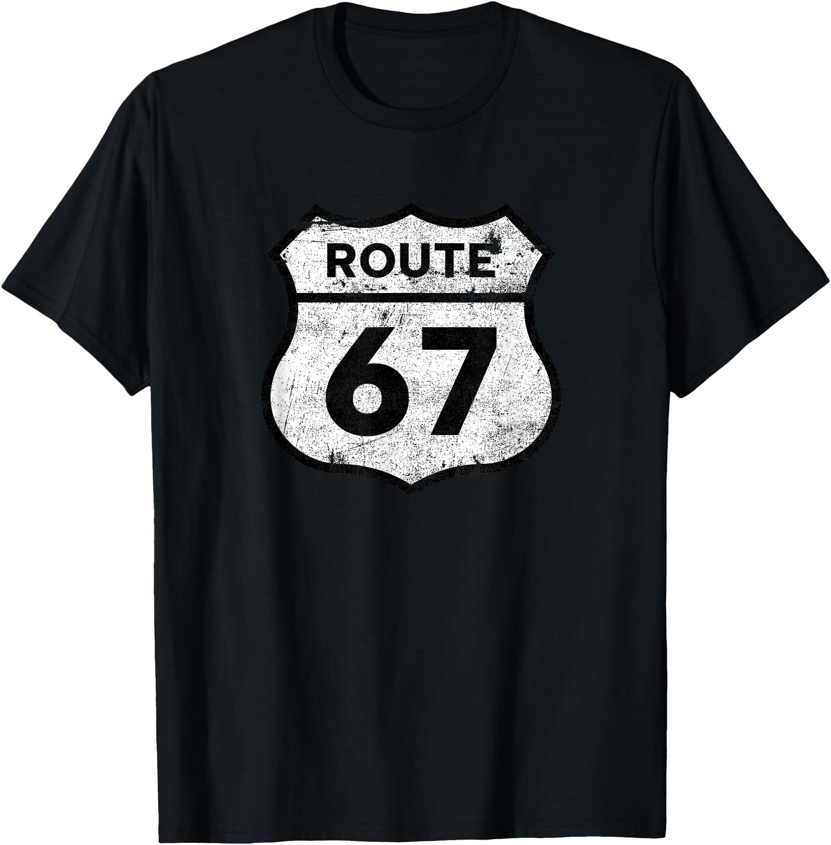 Six Seven Funny Route 67 Road Sign 6 7 Meme Men Women T-Shirt - Walmart.com