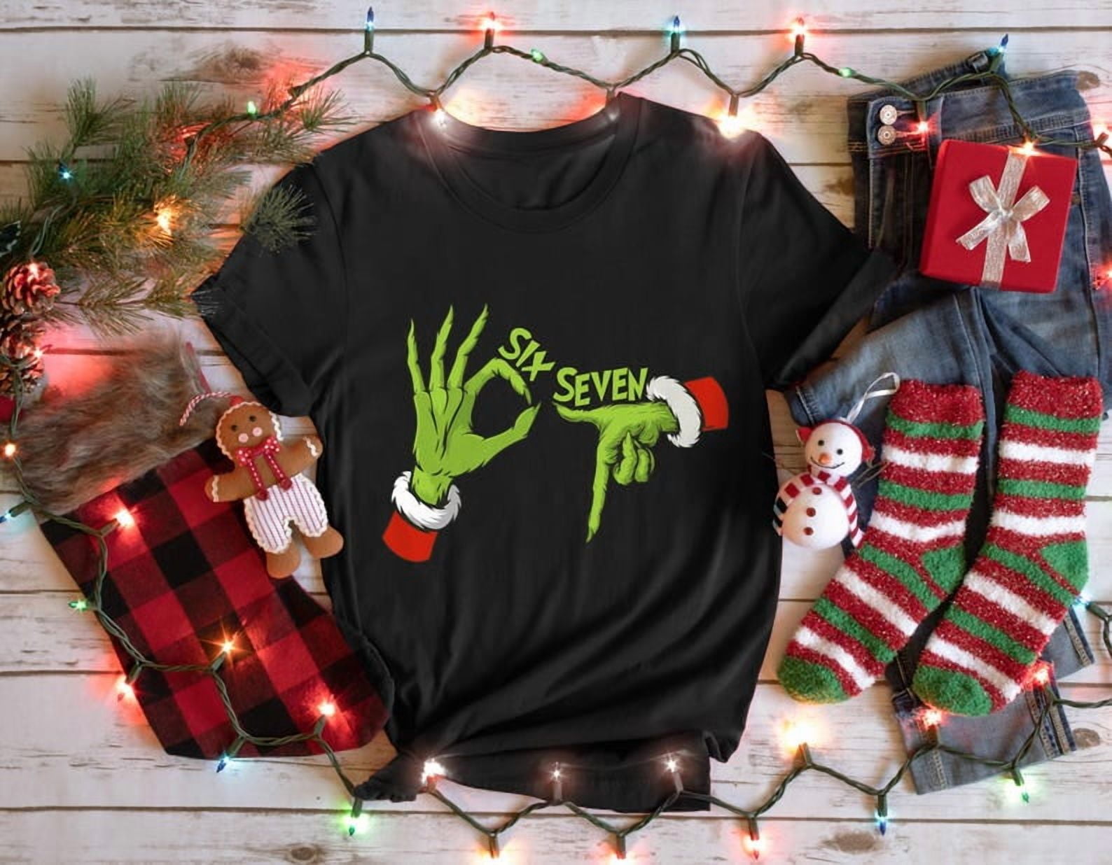 Six Seven Hand Sign Shirt, 6 7 Number Gesture Tee for Adults Teens Kids ...
