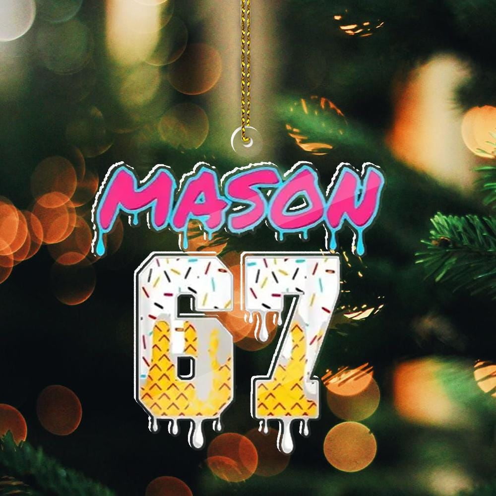 Six Seven Ice Cream 2D Flat Halloween Ornament 2025 + Viral Meme Trend ...