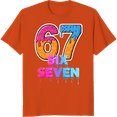 Six Seven Ice Cream Drip Slang 6 7 Trending Meme T-Shirt ,Full Sizes S ...