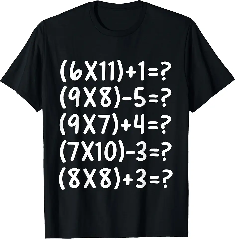 Six Seven Math Teacher T-Shirt - Walmart.com