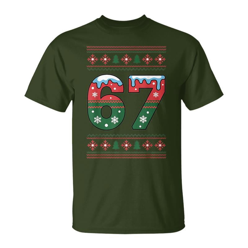 Six Seven Meme Brainrot Cringe Christmas TShirt - Walmart.com