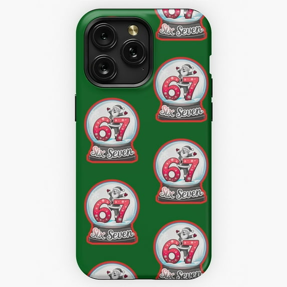 Six Seven Meme Christmas Viral Gen Alpha Humor iPhone Case 17 to 11 Pro ...