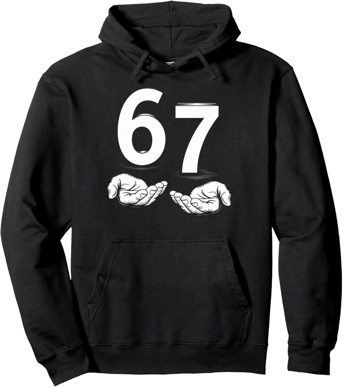 Six Seven Meme Gen Alpha Humor Viral Trend Hand Motion Inspired Hoodie ...