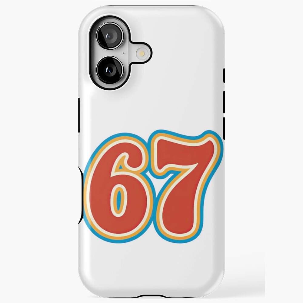 Six Seven Meme Viral Trend Gen Alpha Humor Art iPhone Case 17 11 12 13 ...