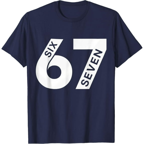 Six Seven Number Gen Alpha Slang Trending Meme T-Shirt - Walmart.com