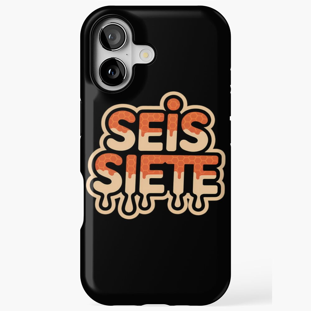 Six Seven Seis Siete Spanish Brainrot Meme Trend iPhone Case 17 through ...