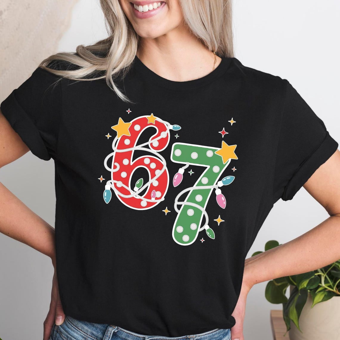 Six Seven Winter Holiday Shirt: 6 7 Winter Holiday Tee, Viral Holiday Shirt, Trendy Xmas Graphic ...