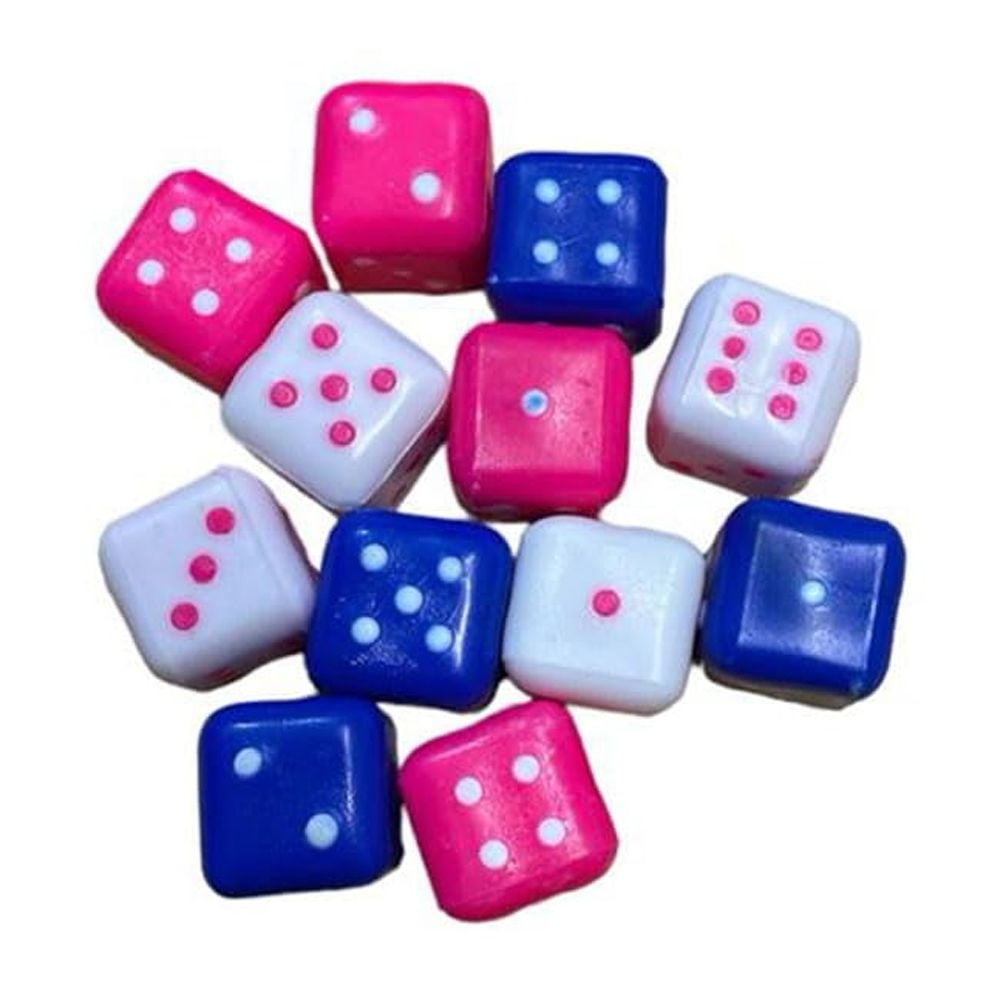 Six Sided Multi Color Dice For Playing Ludo Snake Ladder Board Games ...