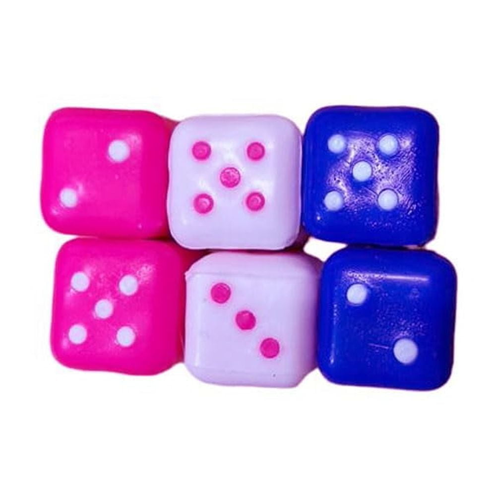 Six Sided Multi Color Dice For Playing Ludo Snake Ladder Board Games ...