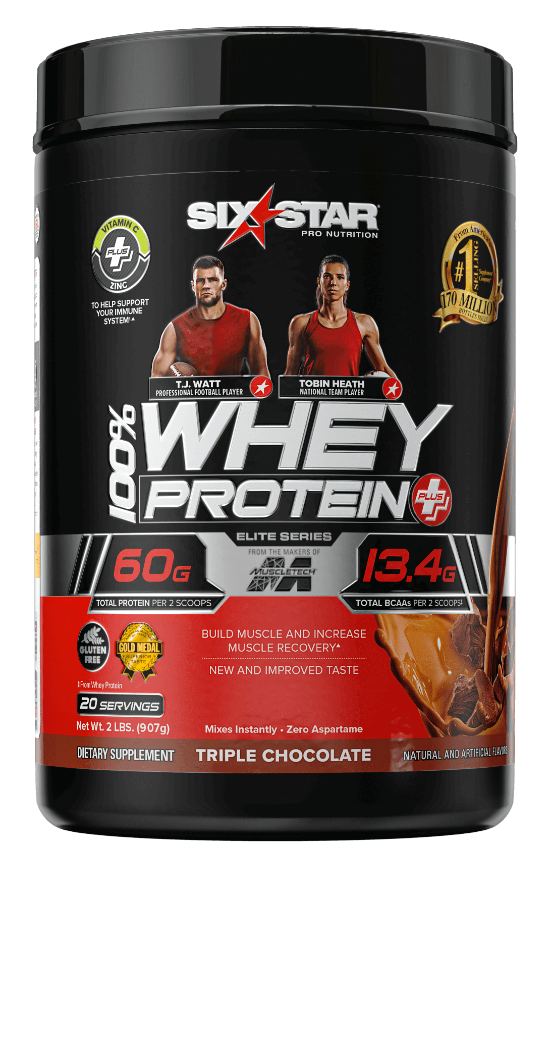 Six Star Elite Series 100% Whey Protein Powder Plus Triple Chocolate ...
