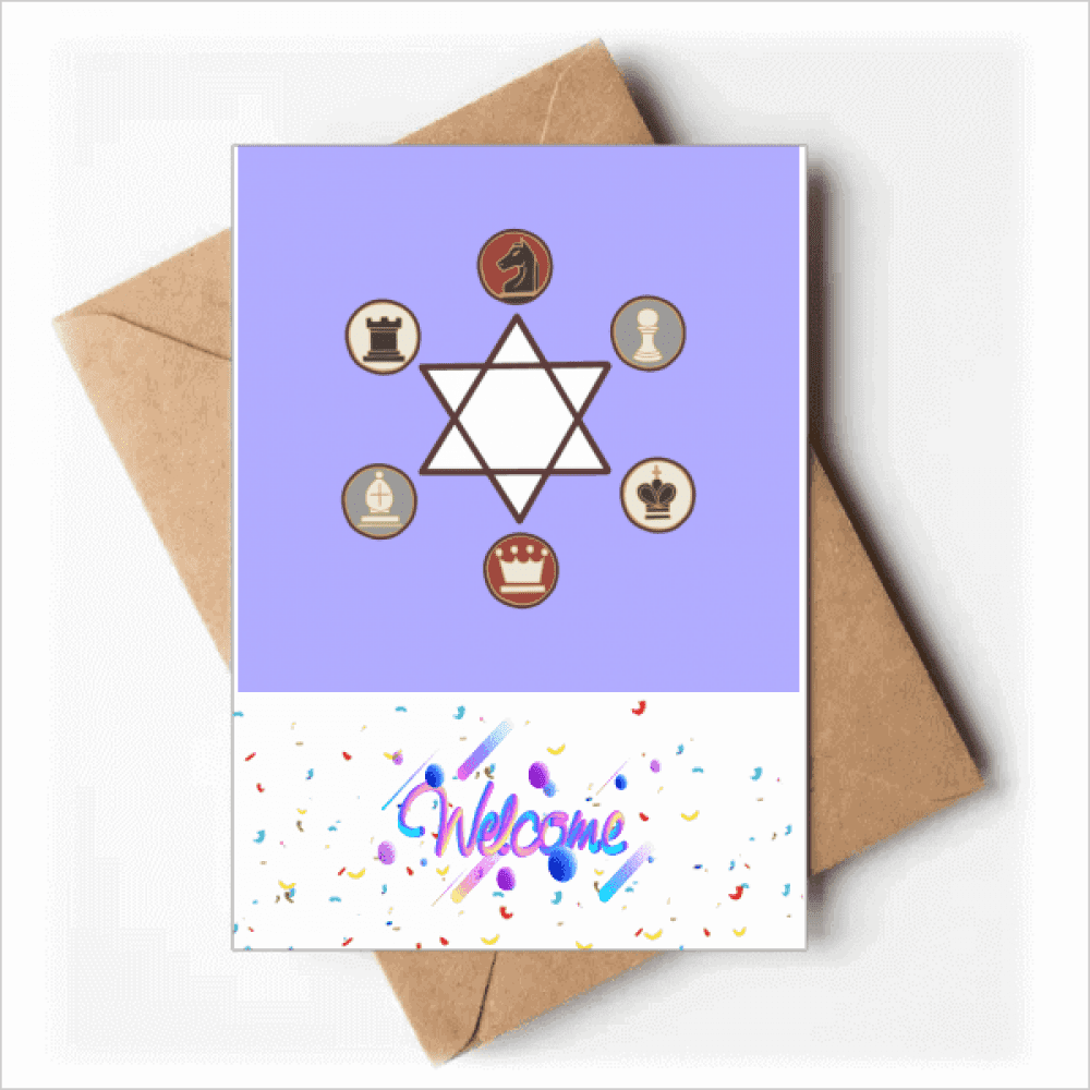 Six Star Front Invincibility Sign Chess Welcome Back Greeting Cards ...