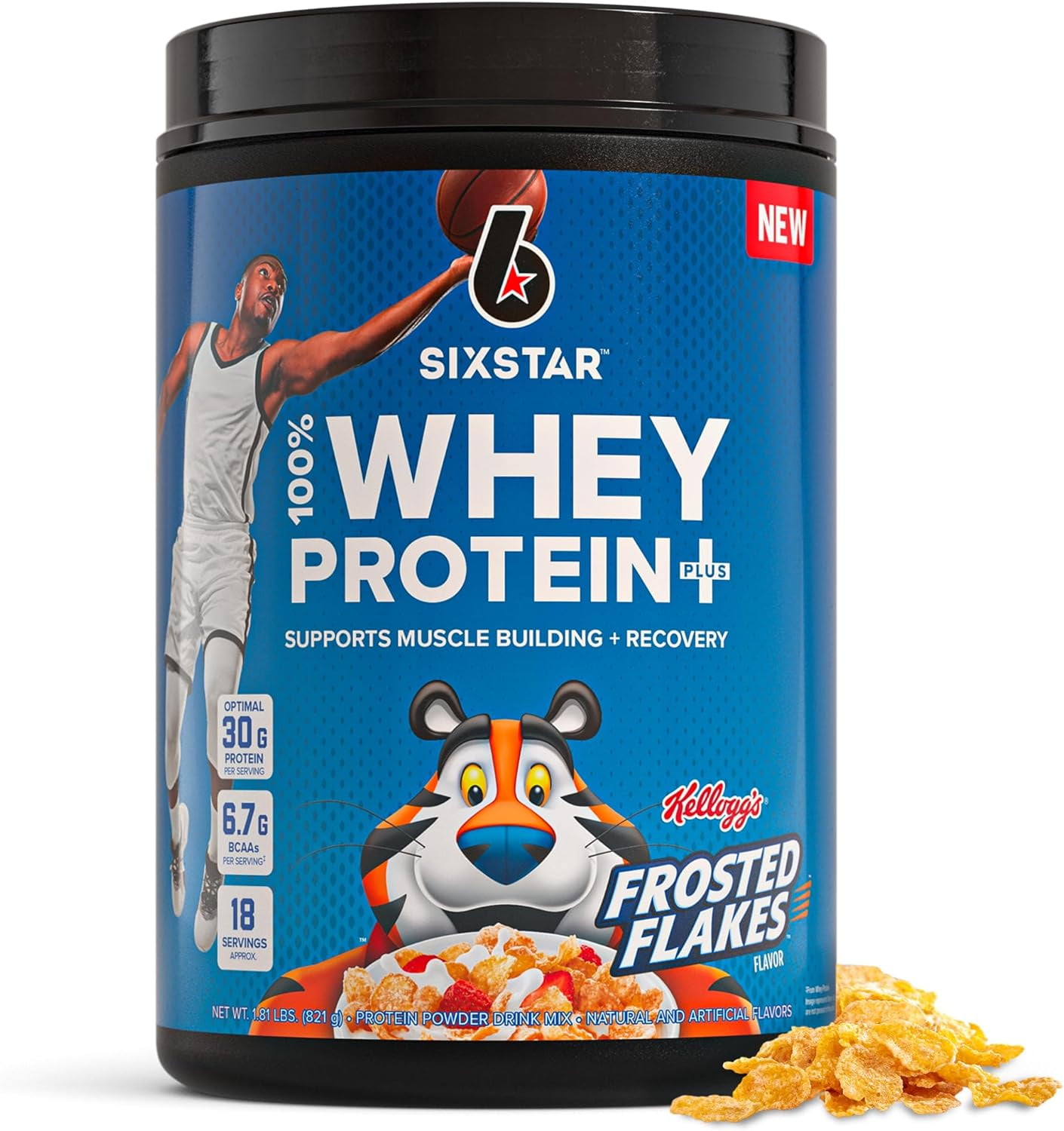 Six Star Pro Nutrition 100% Whey Protein Plus Powder Kellogs Frosted ...