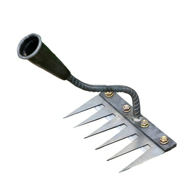 Gardenia Iron Weeding Rake, Iron Rake 2.0, 5/6/7/8 Teeth Carbon Steel ...