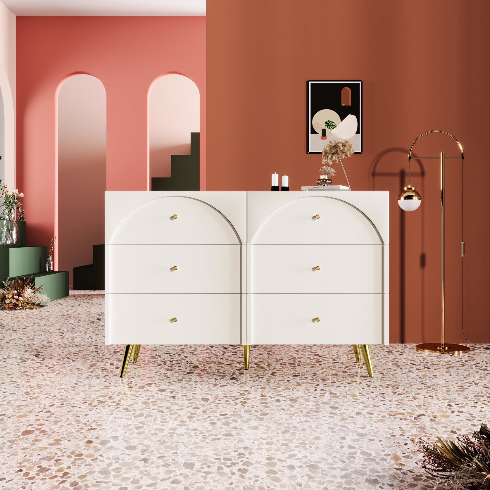 Six - drawer and two - door design | Sort and store small and large ...