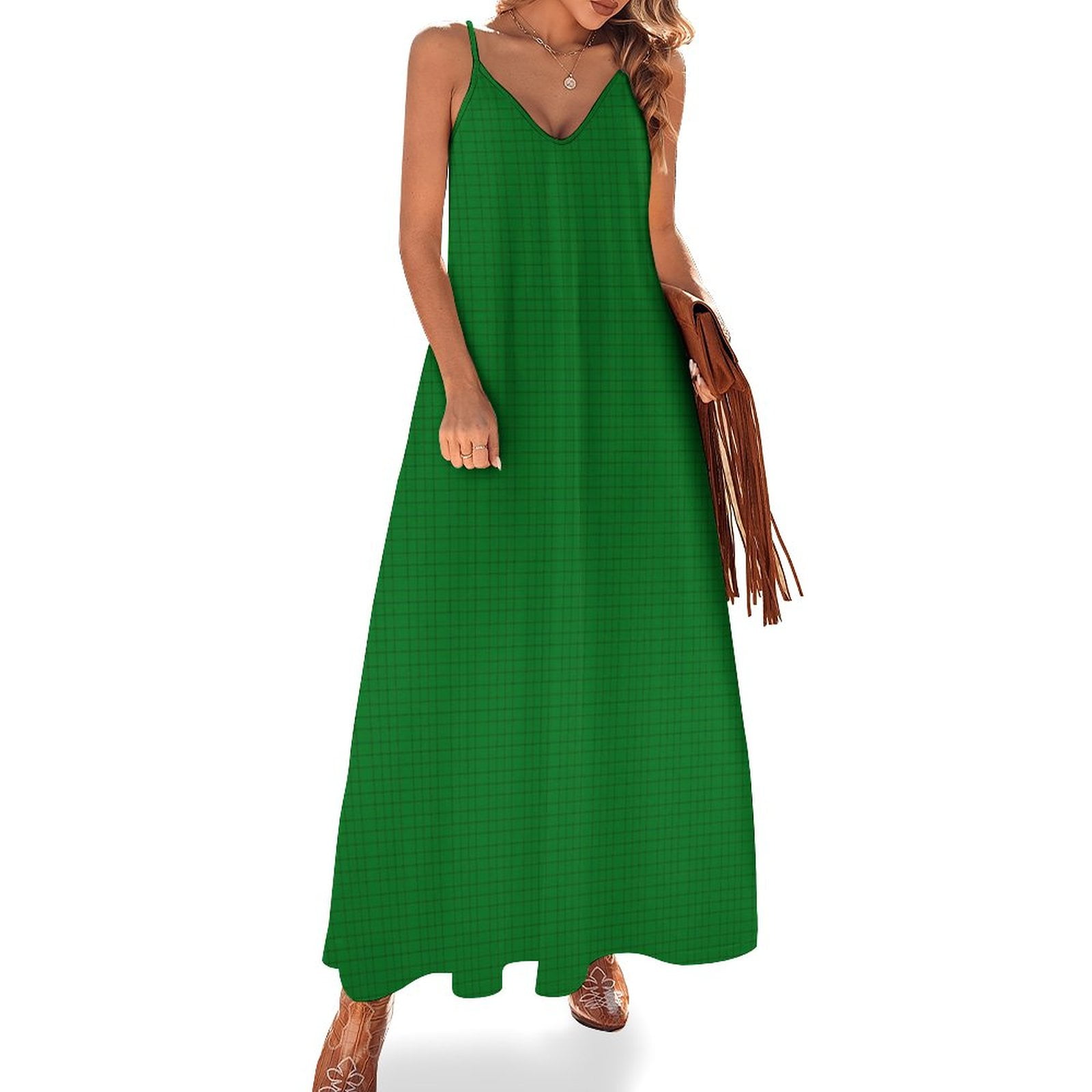 Six the Musical Anne Boleyn inspired grid pattern Sleeveless Dress ...