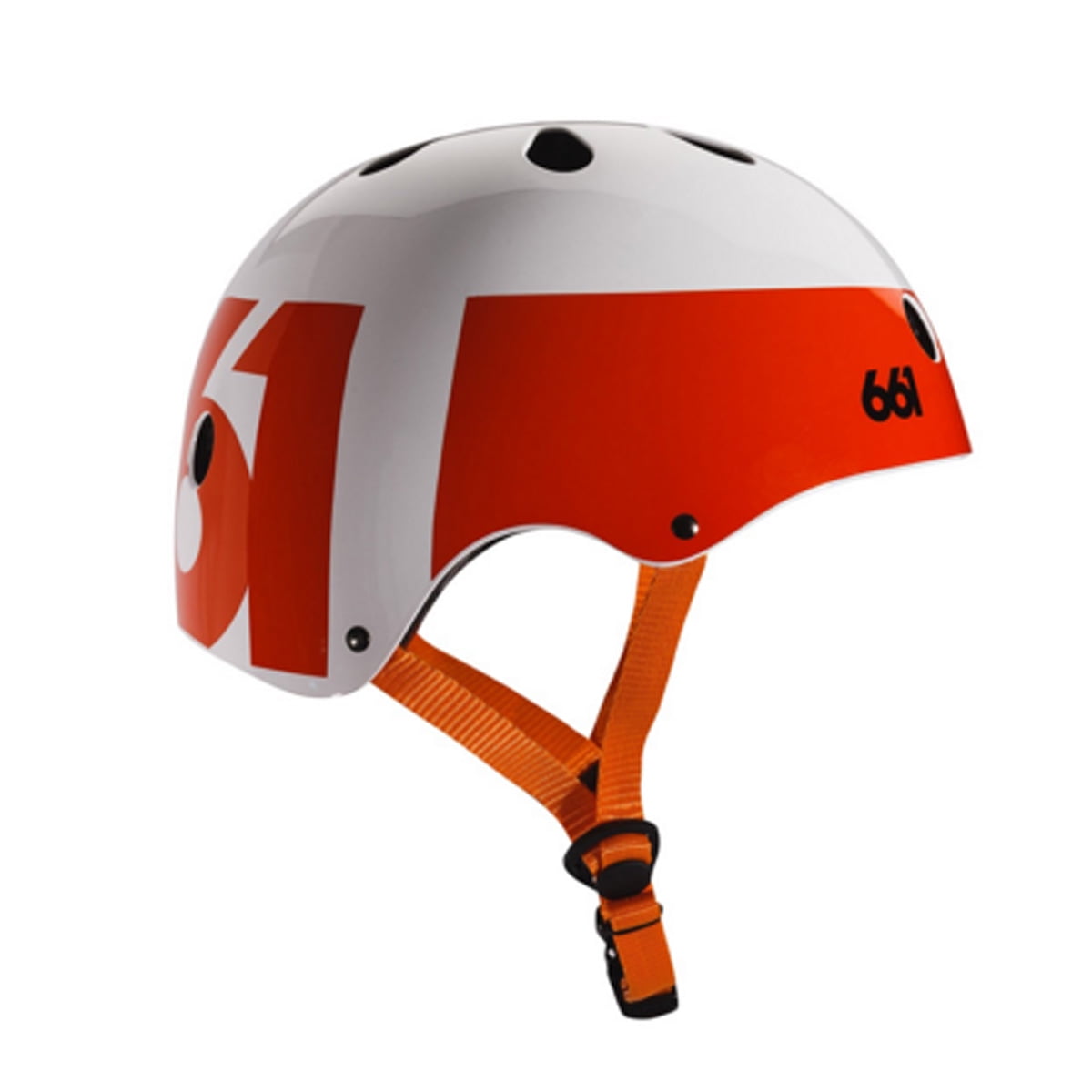 SixSixOne Dirt Lid Helmet: White/Orange One Size - Walmart.com