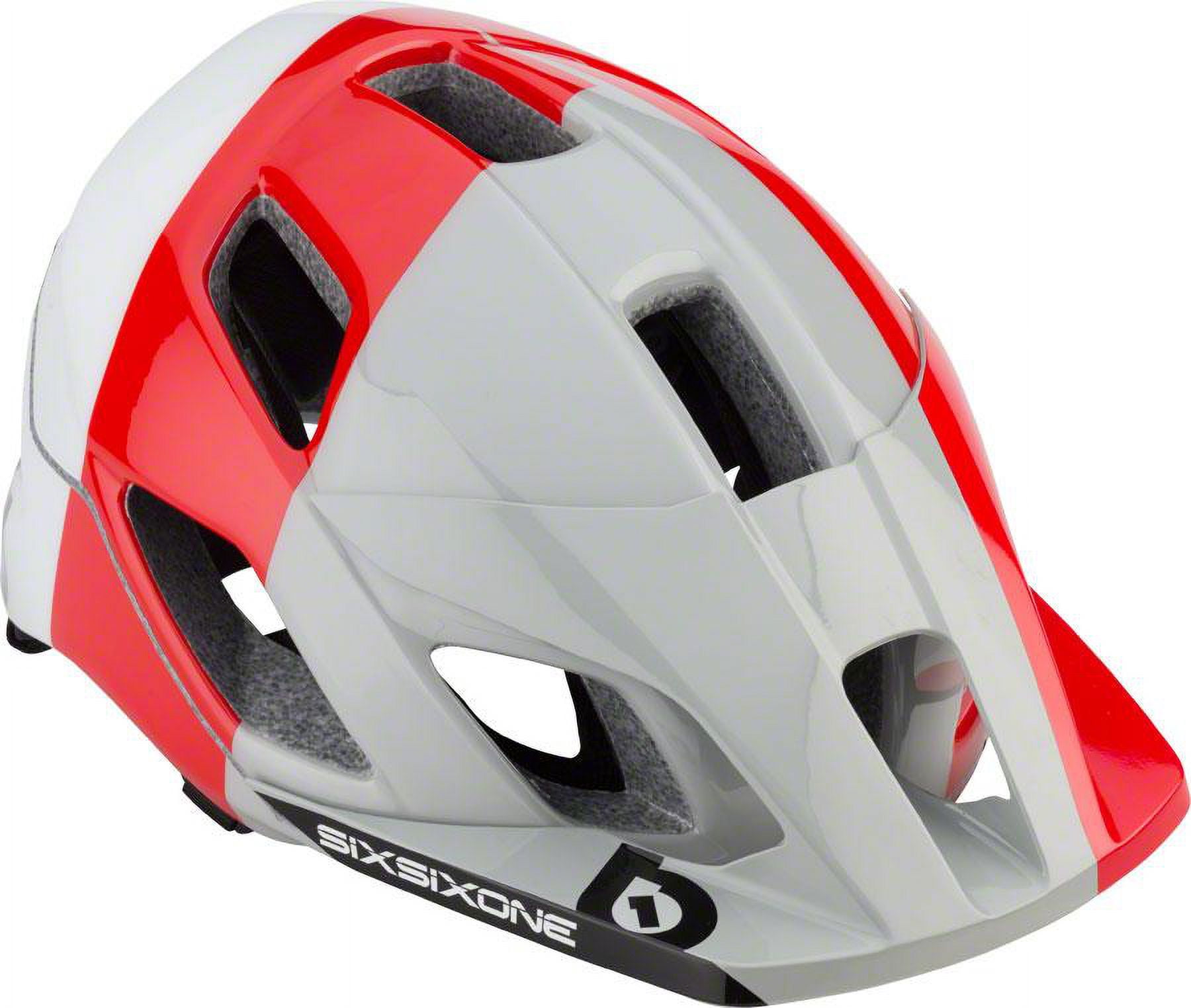SixSixOne EVO AM Helmet: White/Red XL/2XL - Walmart.com