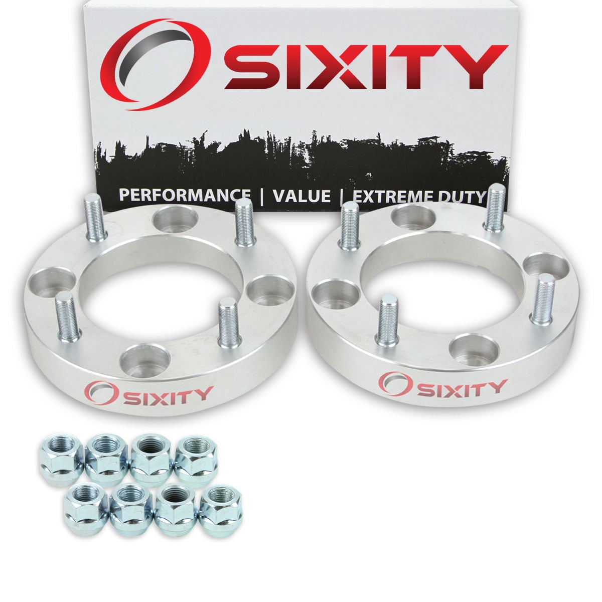 Sixity 2 pc 1.25 Inch Aluminum 4/137 to 4/137 ATV Wheel Spacer 12 mm ...