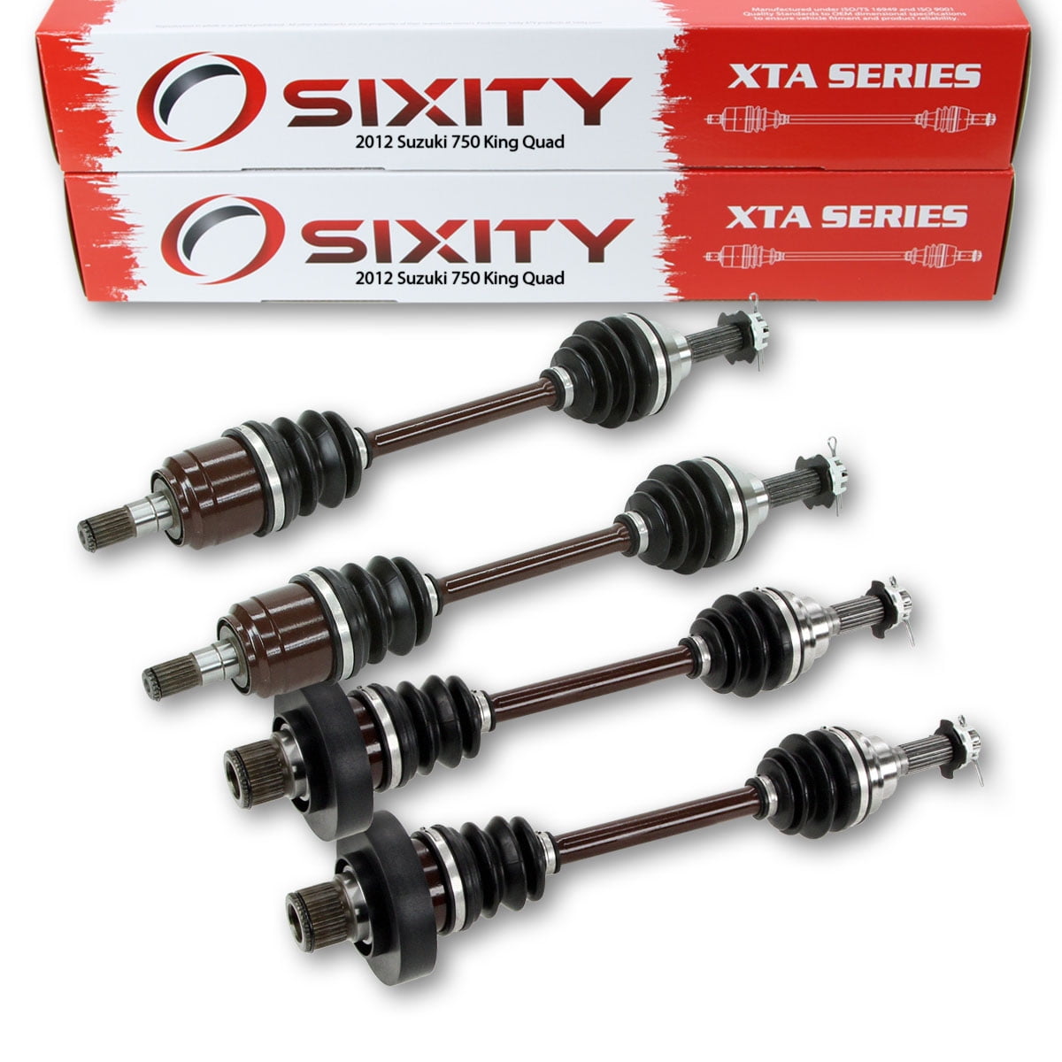 Sixity 2012 compatible with Suzuki 750 King Quad 4X4 Front Rear Left ...
