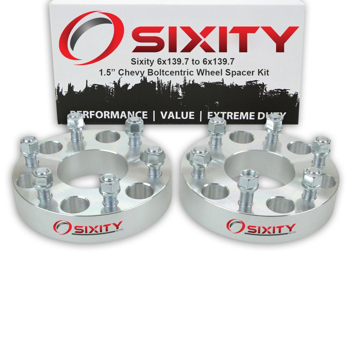 Sixity Auto 2 pc 1.5" 6x139.7 Wheel Spacers compatible with Chevy Astro ...