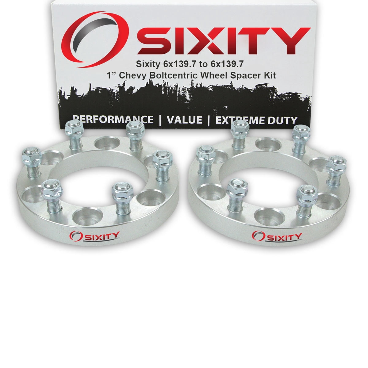 Sixity Auto 2 pc 1" 6x139.7 Wheel Spacers compatible with Chevy Astro ...