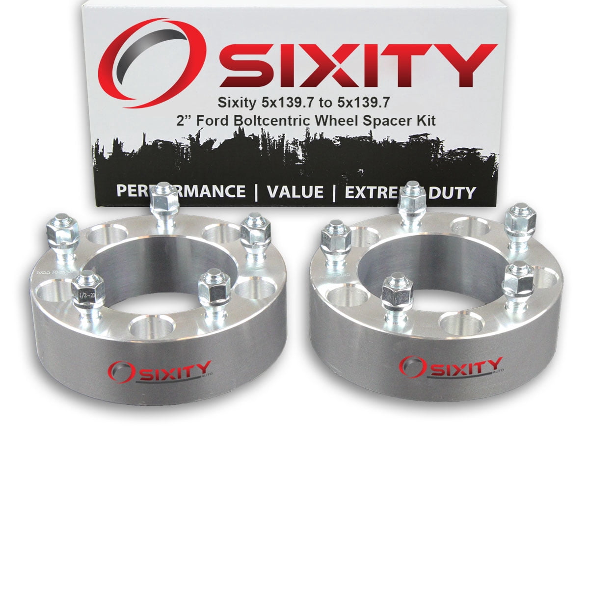 Sixity Auto 2 pc 2" 5x139.7 Wheel Spacers compatible with Ford F150 ...