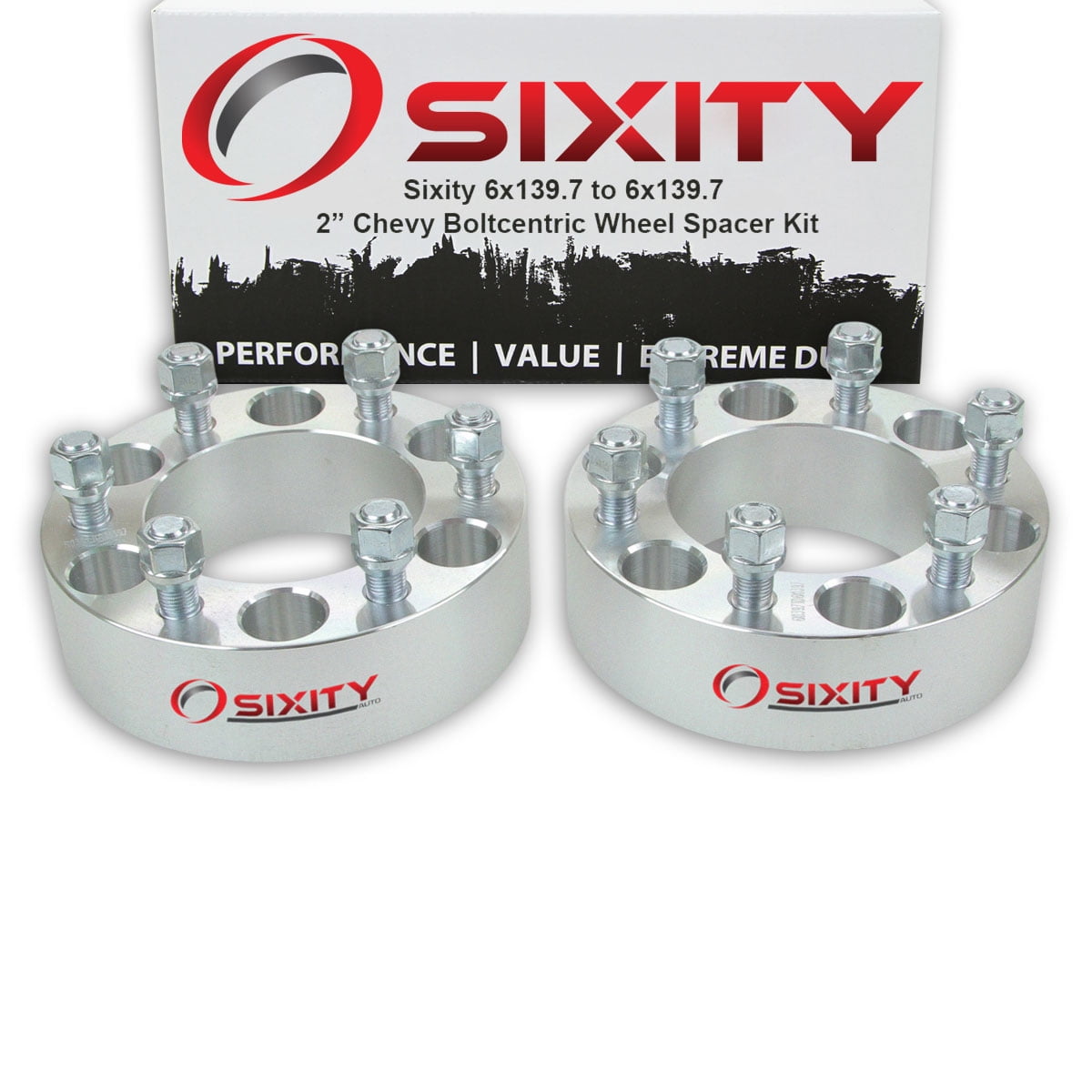 Sixity Auto 2 pc 2" 6x139.7 Wheel Spacers compatible with Chevy Astro ...