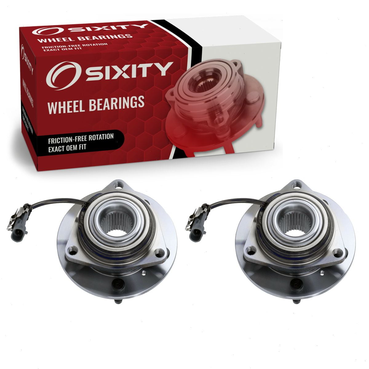 Sixity Auto 2 pc 513121 Front Wheel Bearing Hub Assembly compatible ...