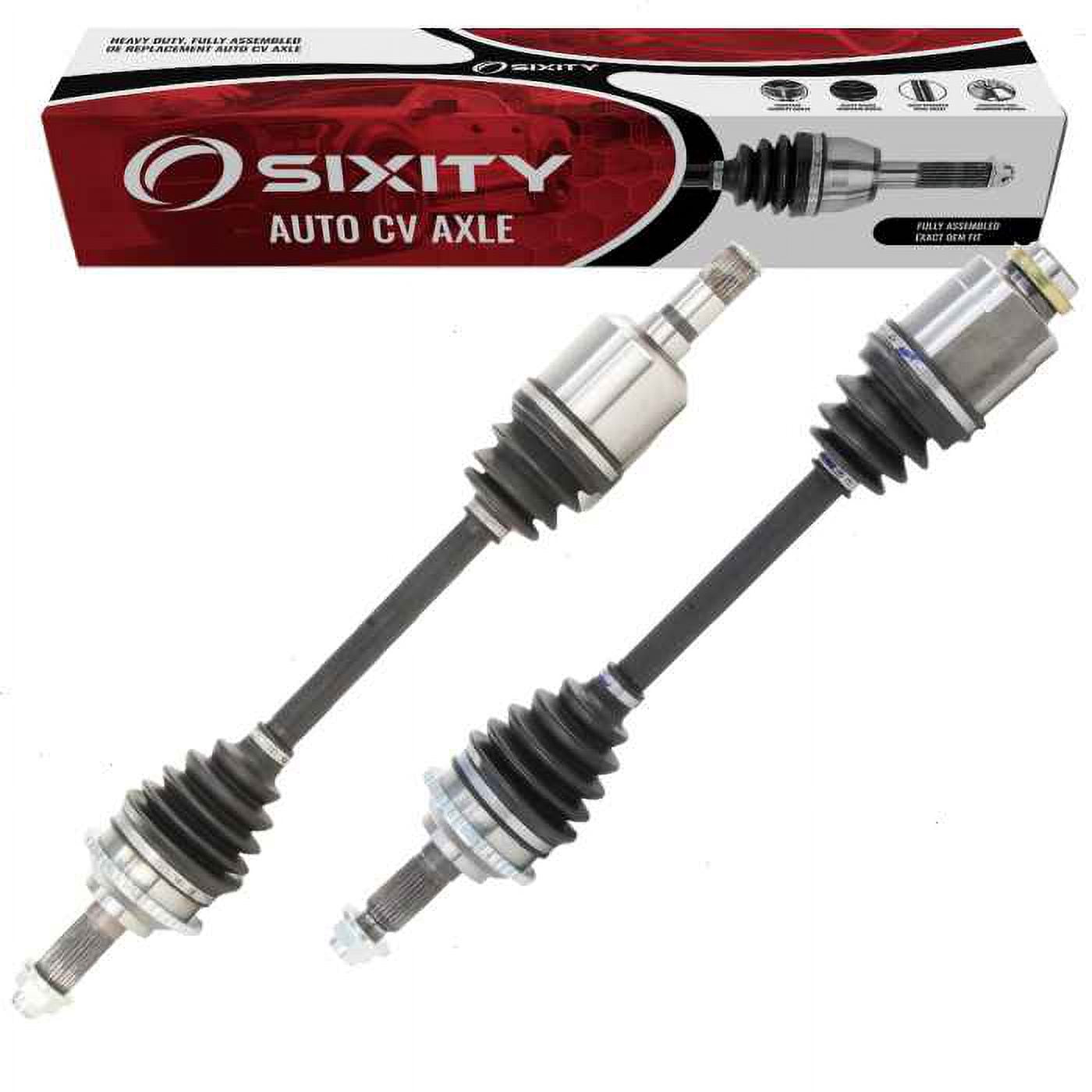 Sixity Auto 2 pc Front CV Axle Kit compatible with Ford Fusion 2.3L L4 ...