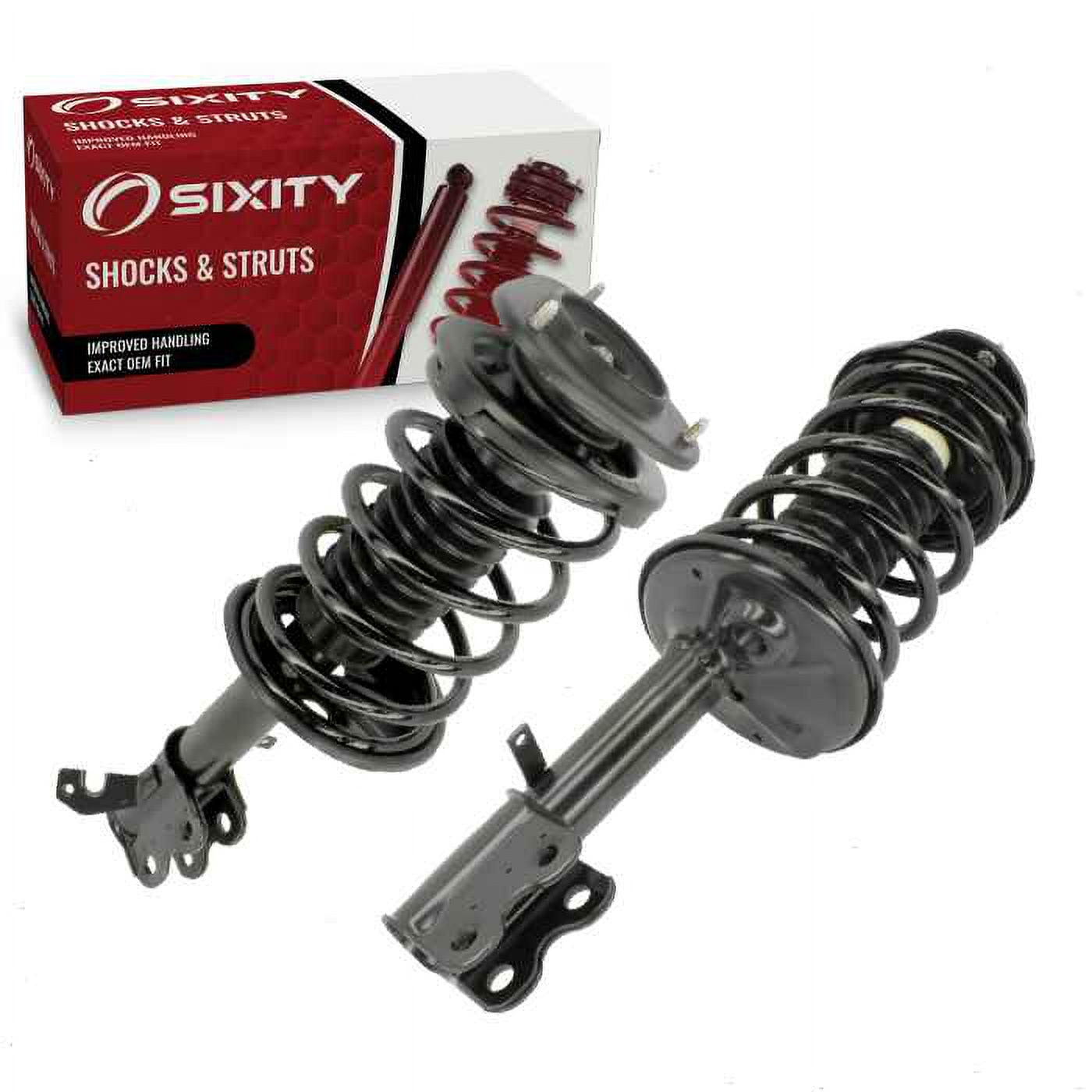 Sixity Auto 2 pc Front Strut & Coil Spring compatible with Toyota ...