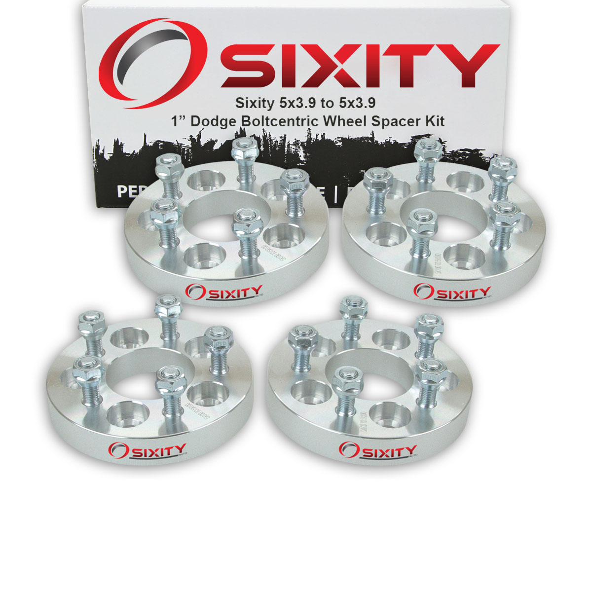 Sixity Auto 4 pc 1" 5x3.9 Wheel Spacers compatible with Dodge Aries ...