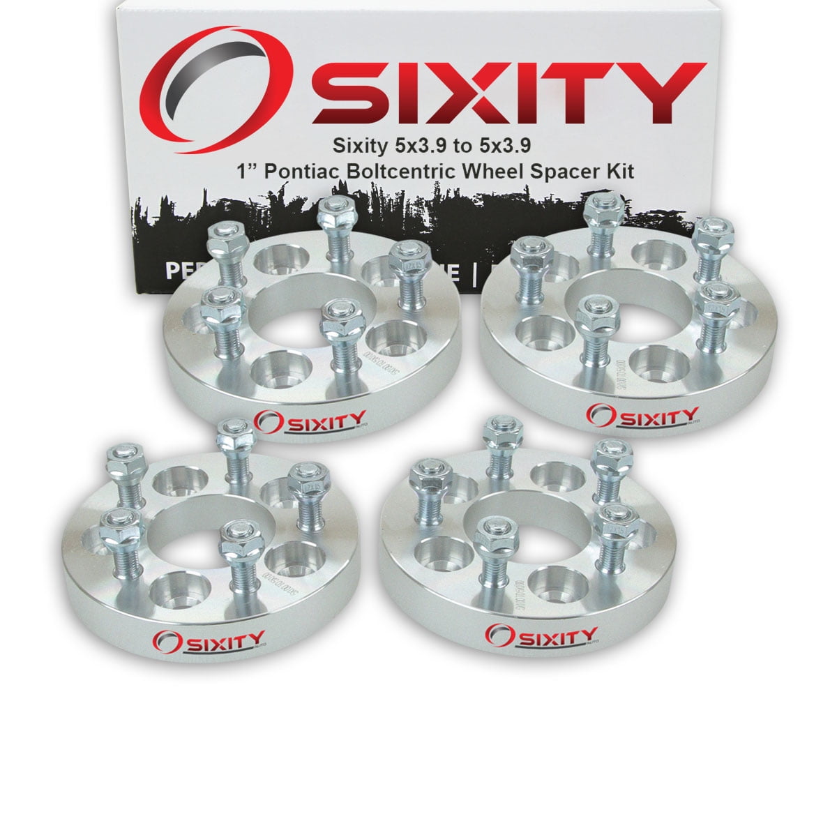 Sixity Auto 4 pc 1" 5x3.9 Wheel Spacers compatible with Pontiac 6000 ...
