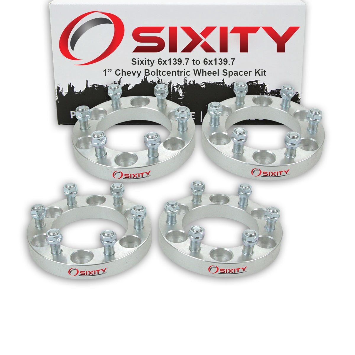Sixity Auto 4 pc 1" 6x139.7 Wheel Spacers compatible with Chevy Astro ...