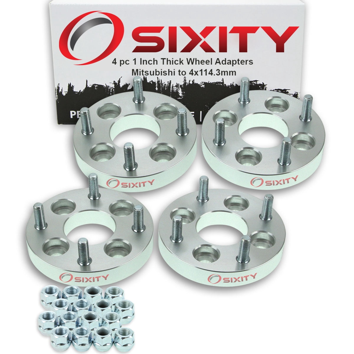 Sixity Auto 4 pc 4x100mm to 4x114.3mm Wheel Spacers Adapters 1 ...