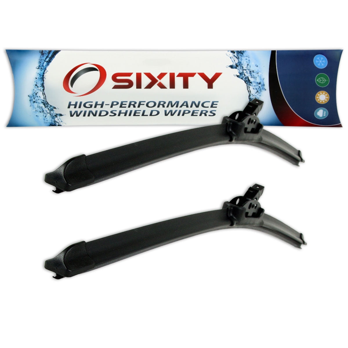 Sixity Auto XTS Frameless Front Windshield Wiper Blades compatible with ...