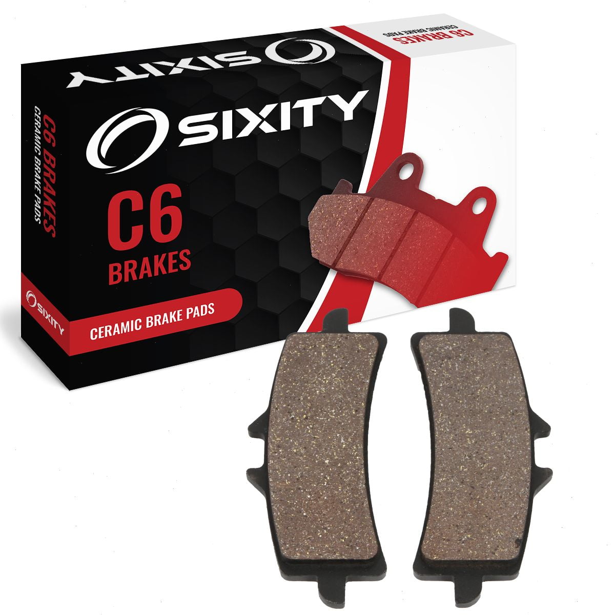 Sixity C6 Front Ceramic Brake Pads compatible with Aprilia RSV4 Factory ...
