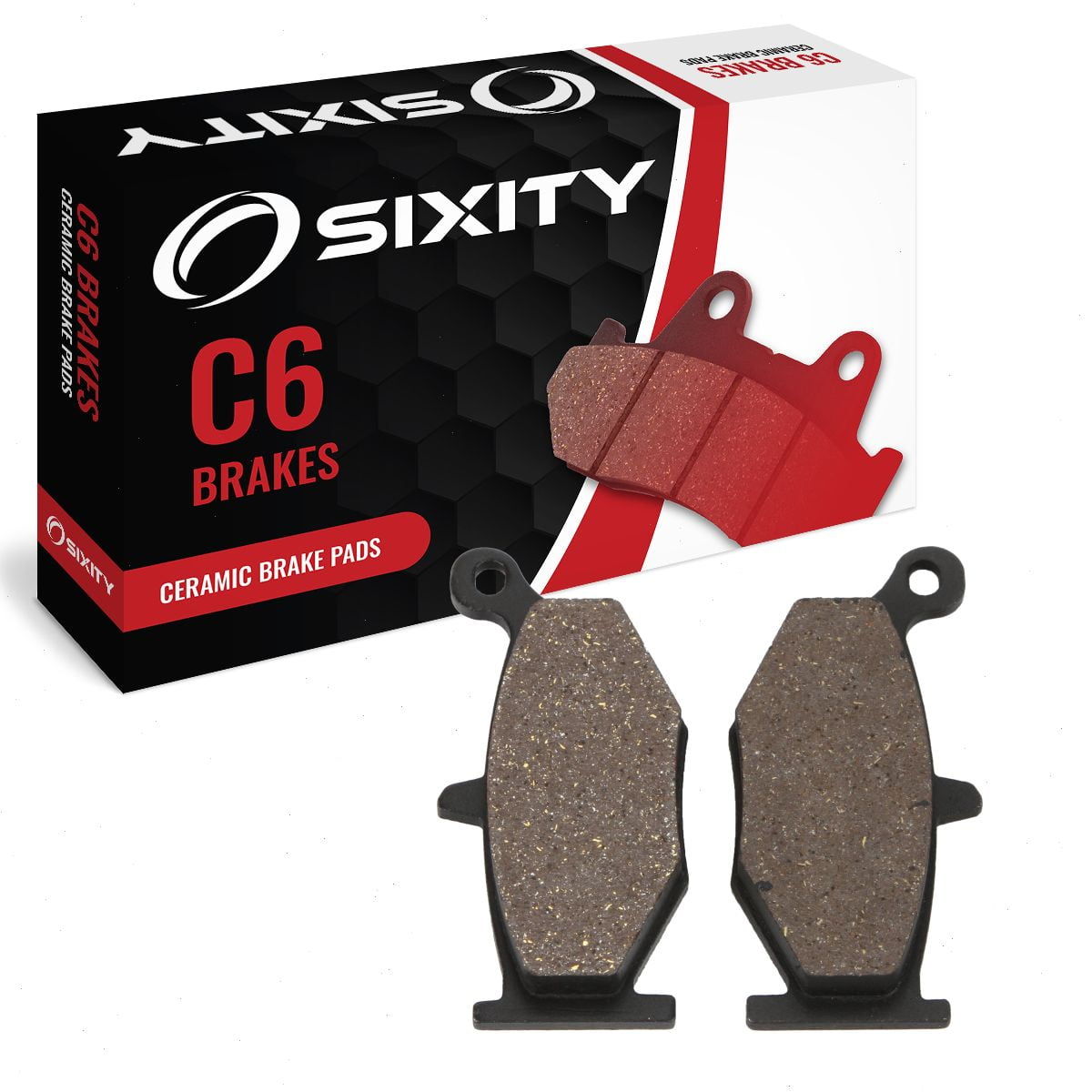 Sixity C6 Rear Ceramic Brake Pads compatible with Suzuki GSX1300R for ...