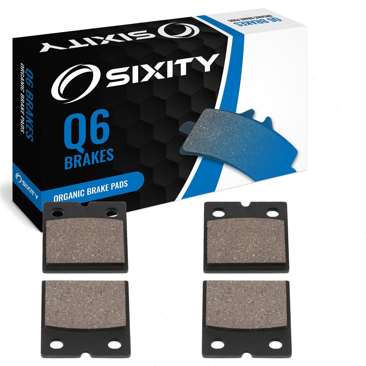 Sixity Q6 Front Organic Brake Pads compatible with BMW R100RS 1980-1984 ...