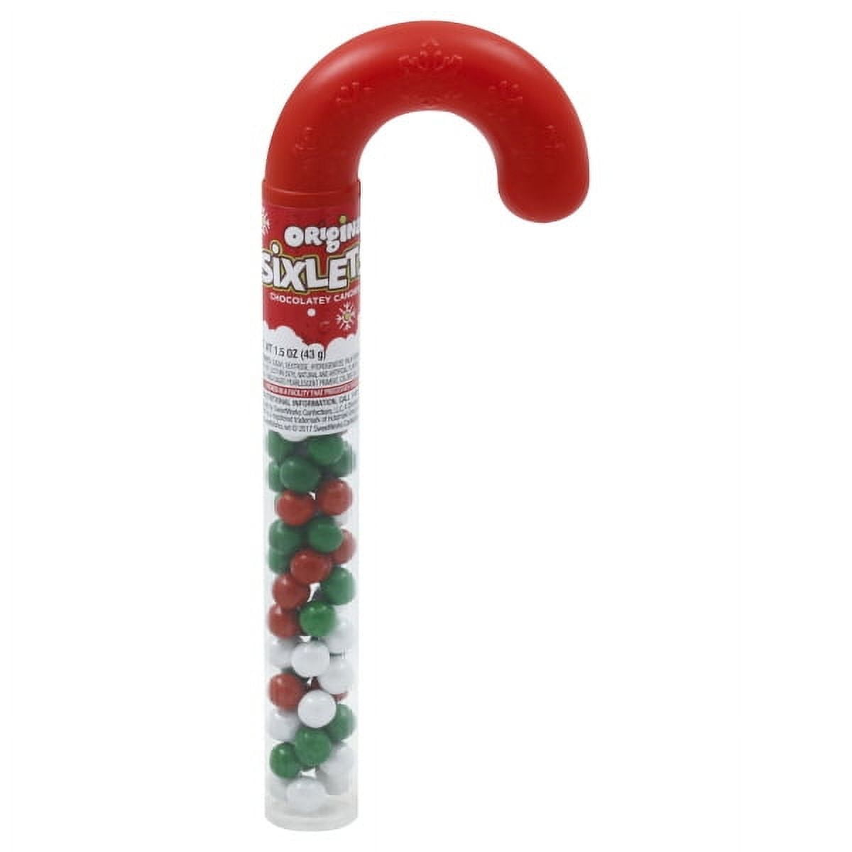 Sixlets Chocolate Flavored Christmas Candy Canes - Ideal for Gifts ...