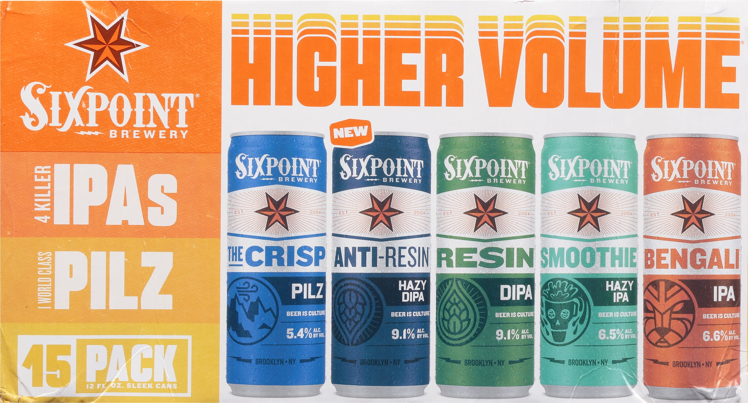 Sixpoint Higher Volume Variety 15pk 12oz Cans - Walmart.com