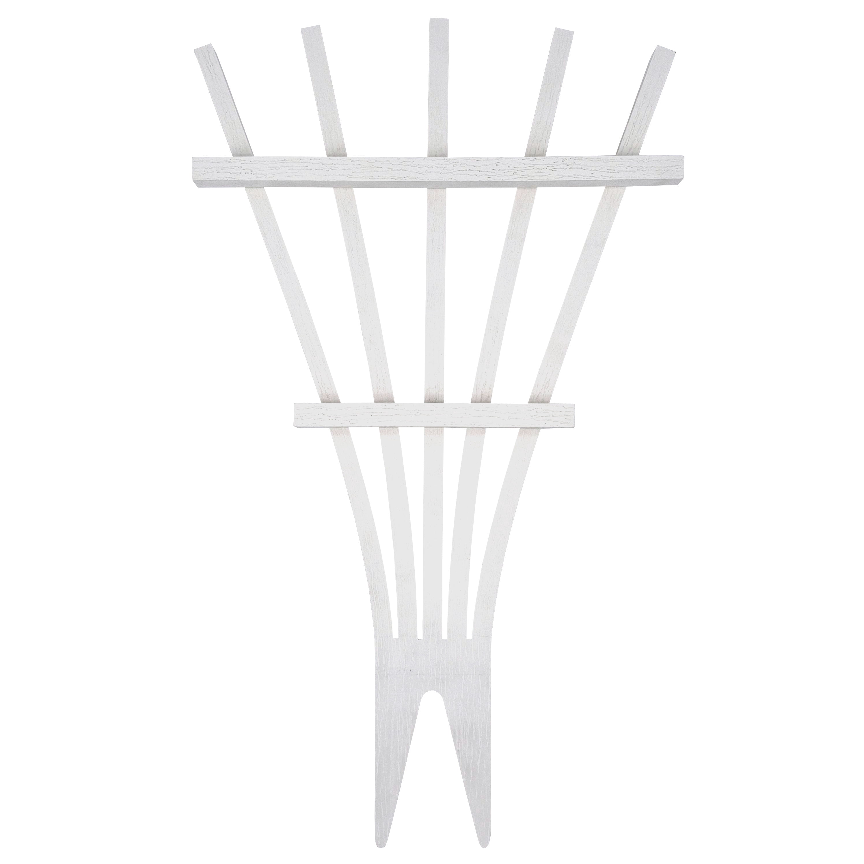 Sixth Ave Building Products 2FT White PVC Traditional Fan Trellis ...