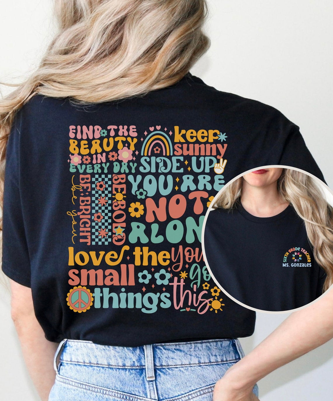 Sixth Grade Teacher Squad Shirt, Retro 6th Grade Squad Trendy Shirt ...