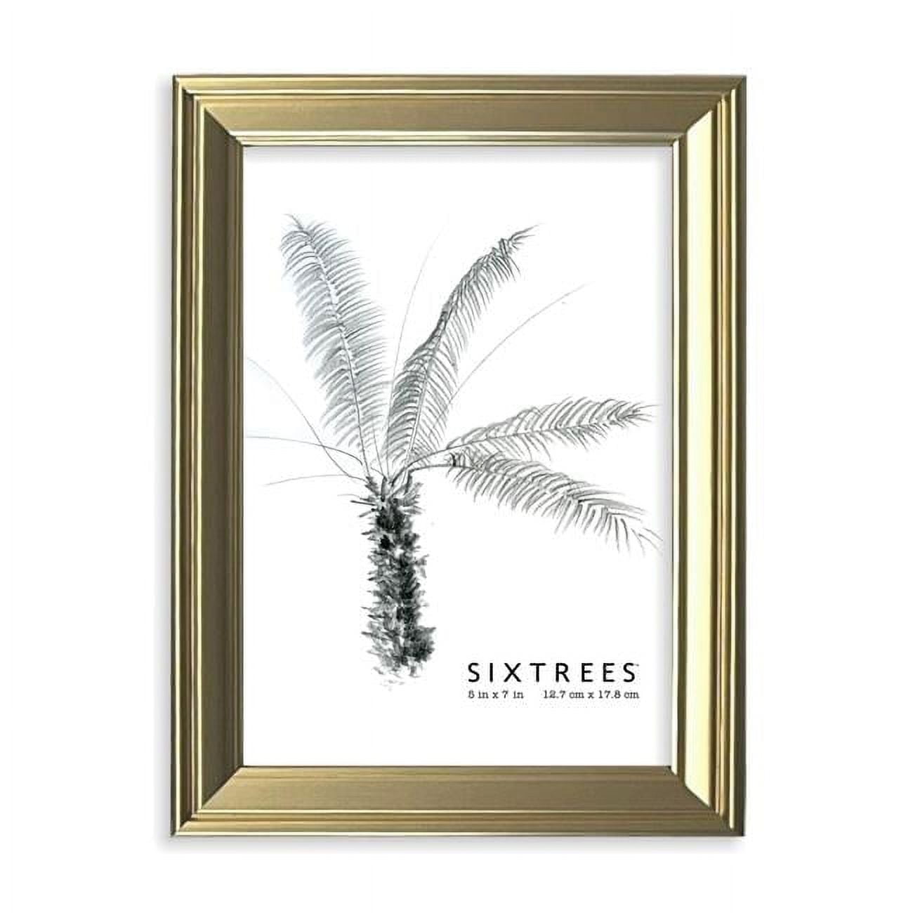 Sixtrees 16157 5 x 7 in. Madelyn Gold Picture Frame - Walmart.com