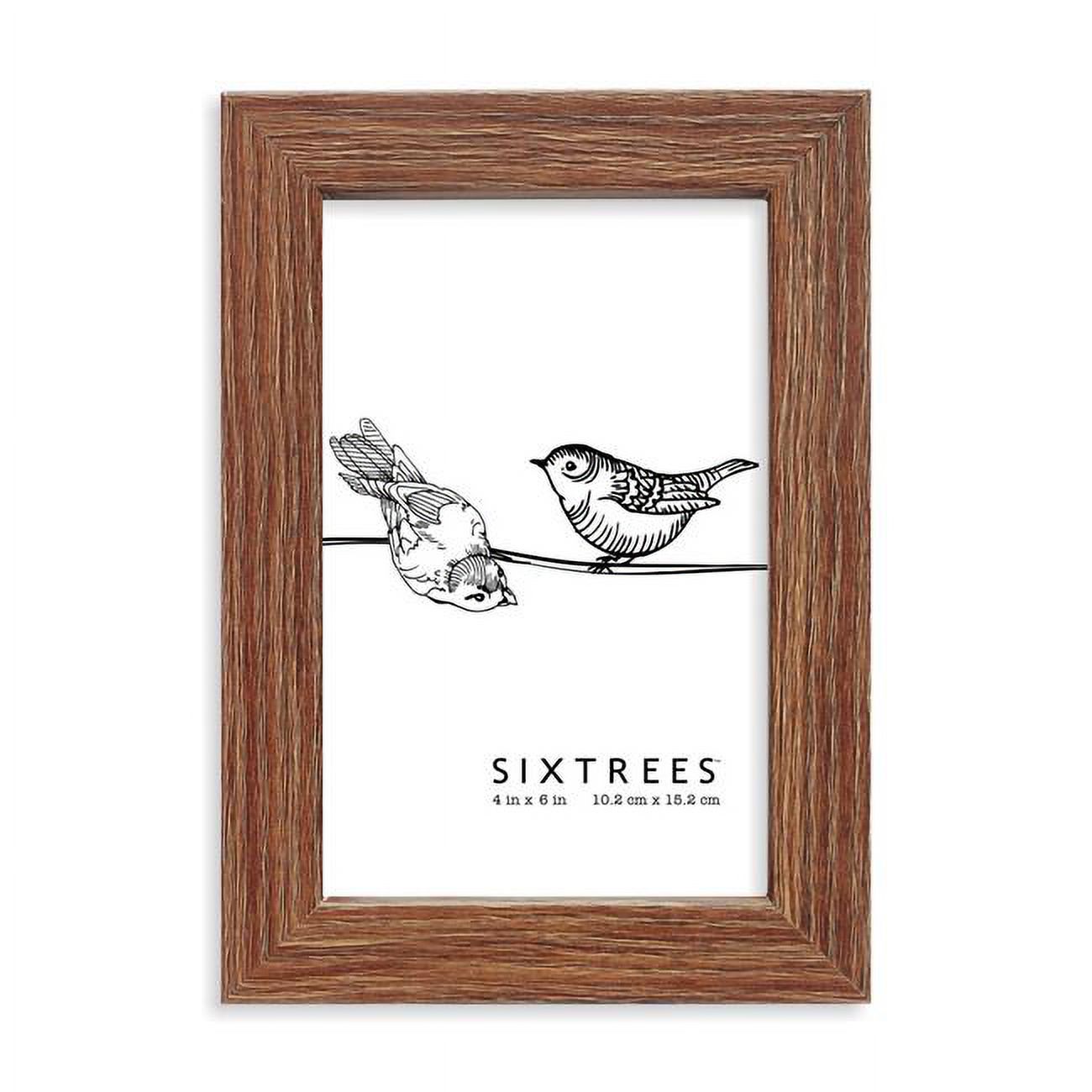 Sixtrees WD13646 4 x 6 in. Ethan Brown Picture Frame - Walmart.com