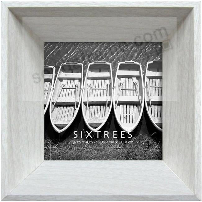 Sixtrees WD17844 4 x 4 in. Stark Frame White - Walmart.com